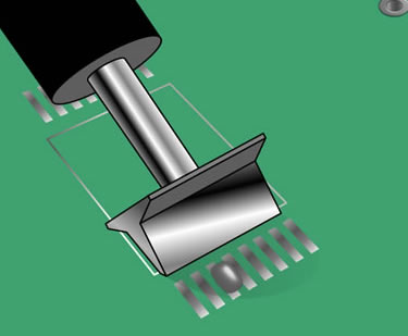 How to Remove Excess Solder with Wick & Blade Tip